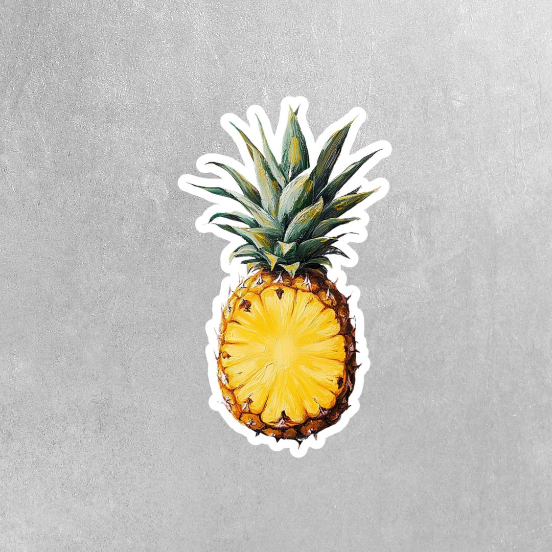 Pineapple Sticker: Cute Pineapple Decal for Laptops, Water Bottles ...