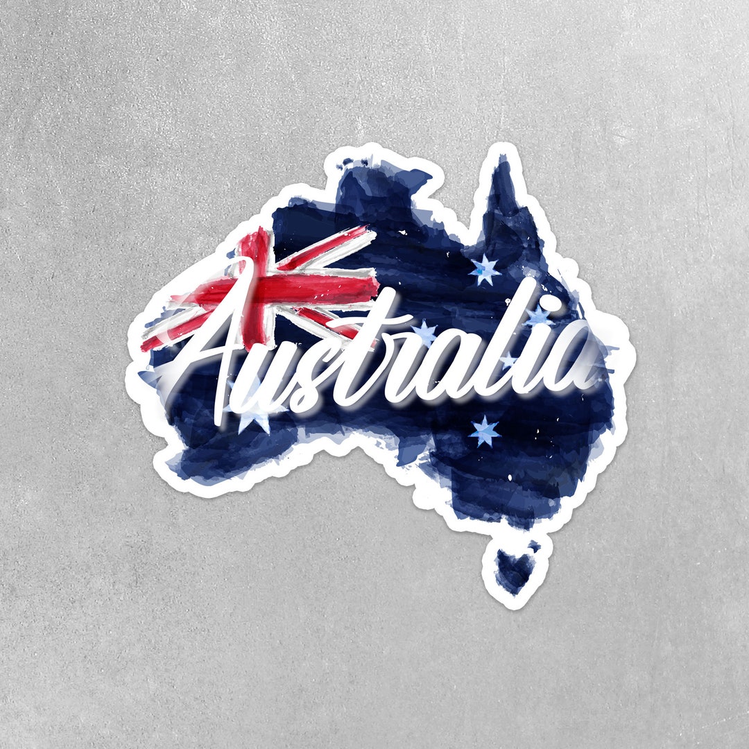 Australia Sticker | Australia Decal | Australia Flag Sticker - Etsy