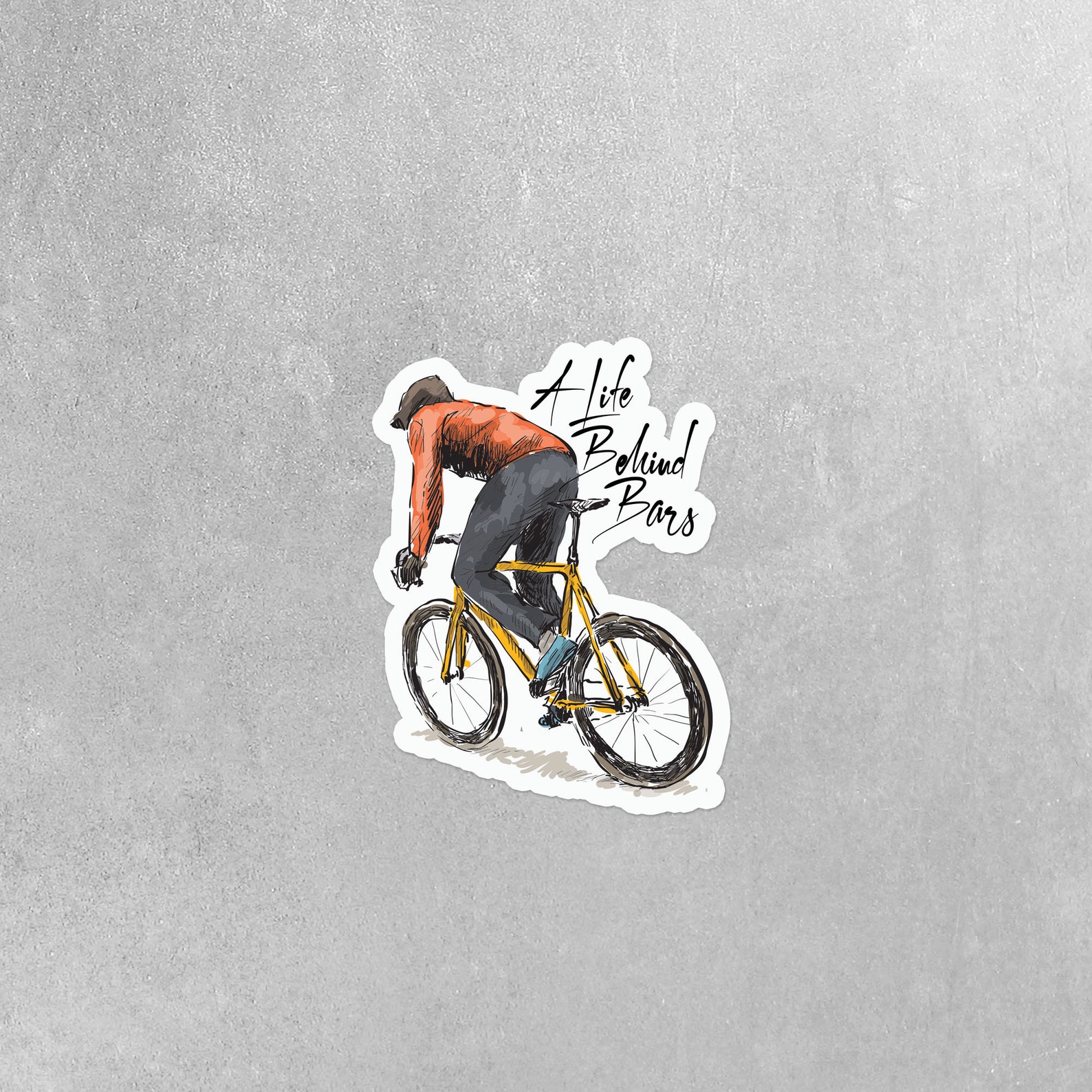 Cycling Sticker Biking Decal Bike Sticker Bicycle | Etsy