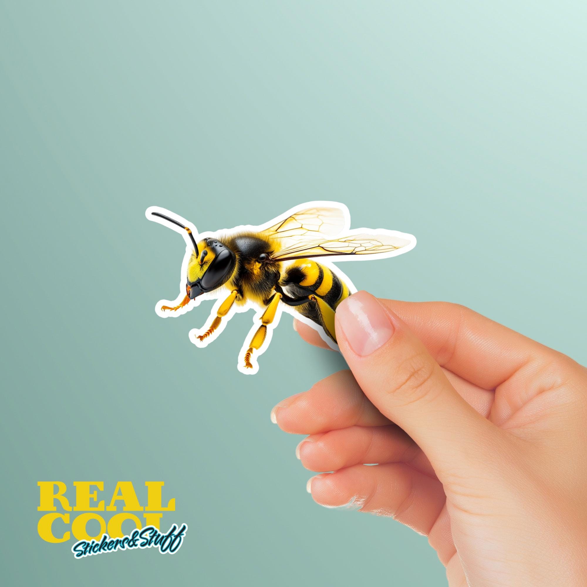 Hornet Sticker - Hornet Decal - Water Bottles & Home Decor - Insect Art ...