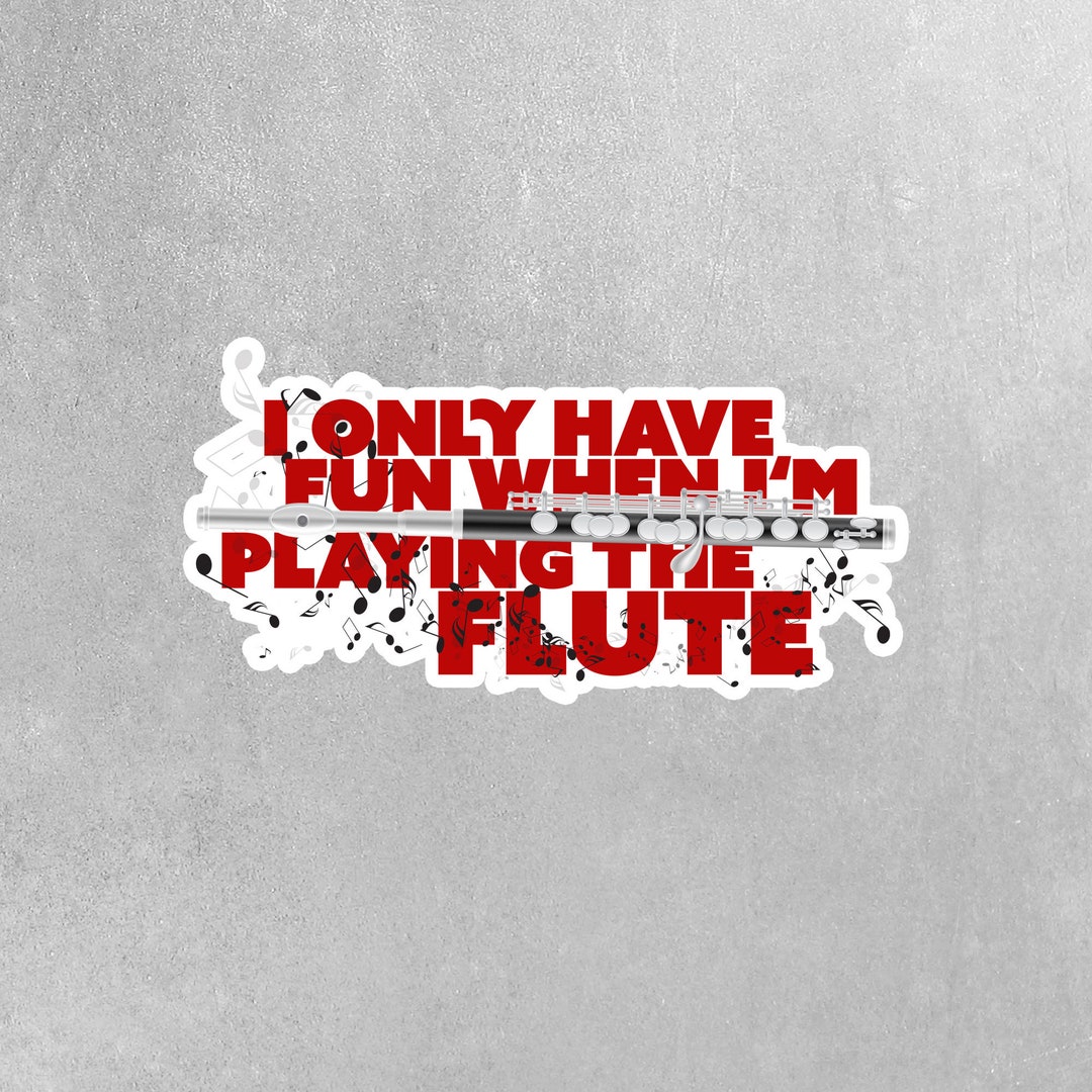 Flute Sticker | Flute Player Stickers - Etsy