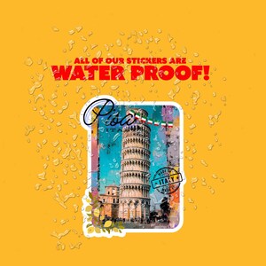 Pisa Italy Sticker | Leaning Tower of Pisa Decal | Travel Souvenir for ...