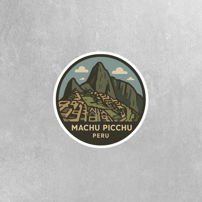 Travel Sticker Machu Picchu - Etsy