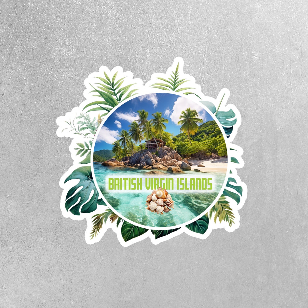 Virgin Islands Sticker | British Virgin Islands Sticker - Etsy