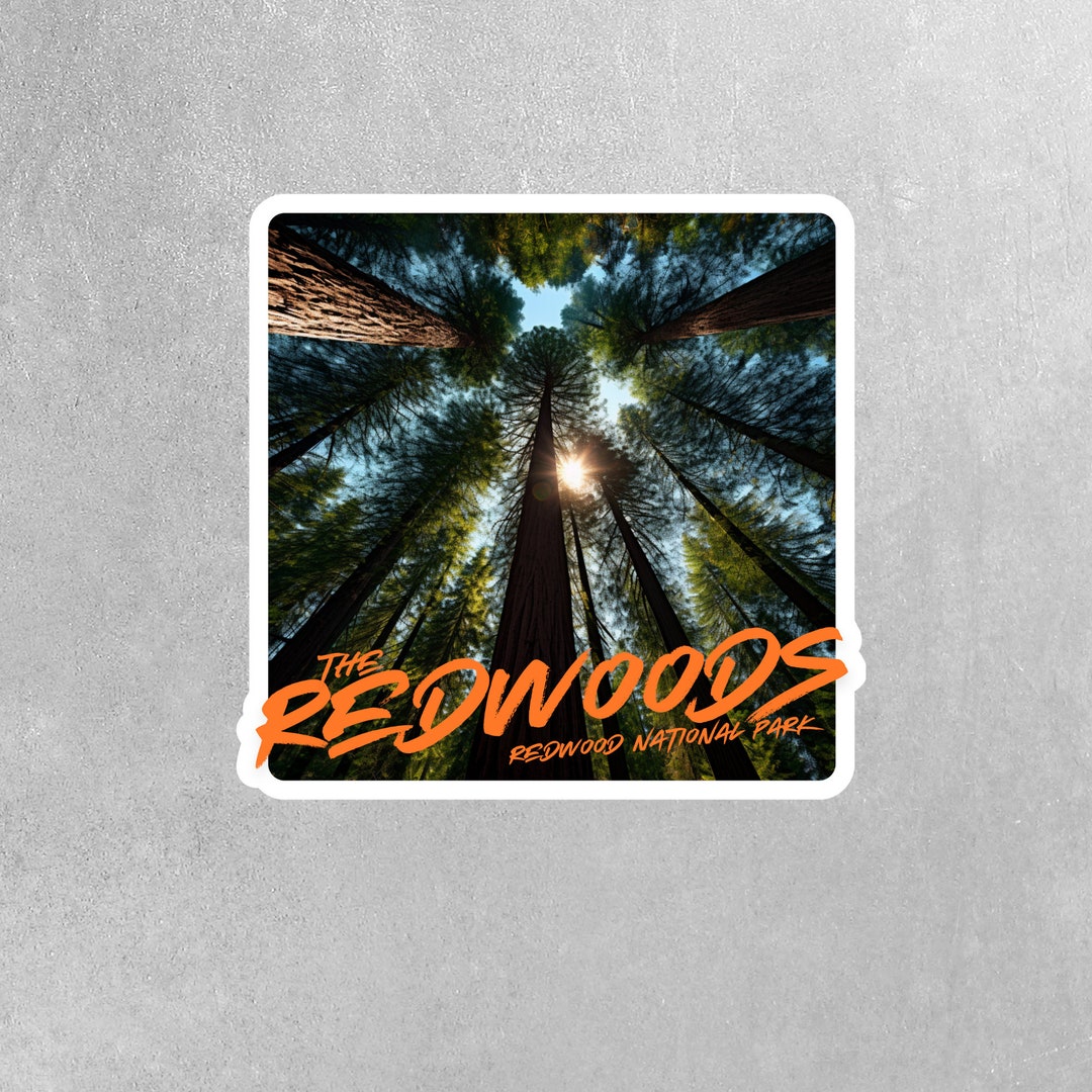 Redwood National Park Sticker - California Redwoods Sticker - Travel ...