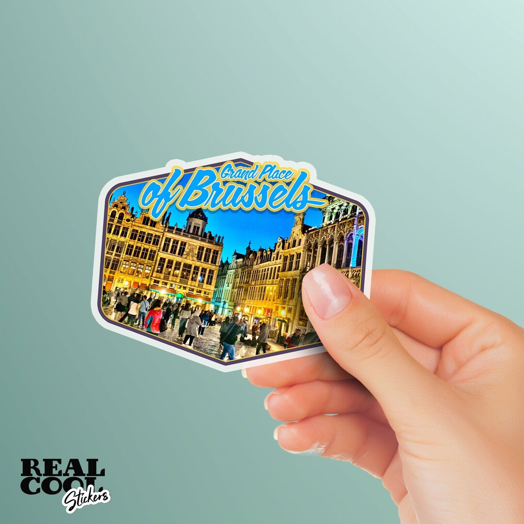 Grand Place of Brussels Sticker Belgium Stickers - Etsy