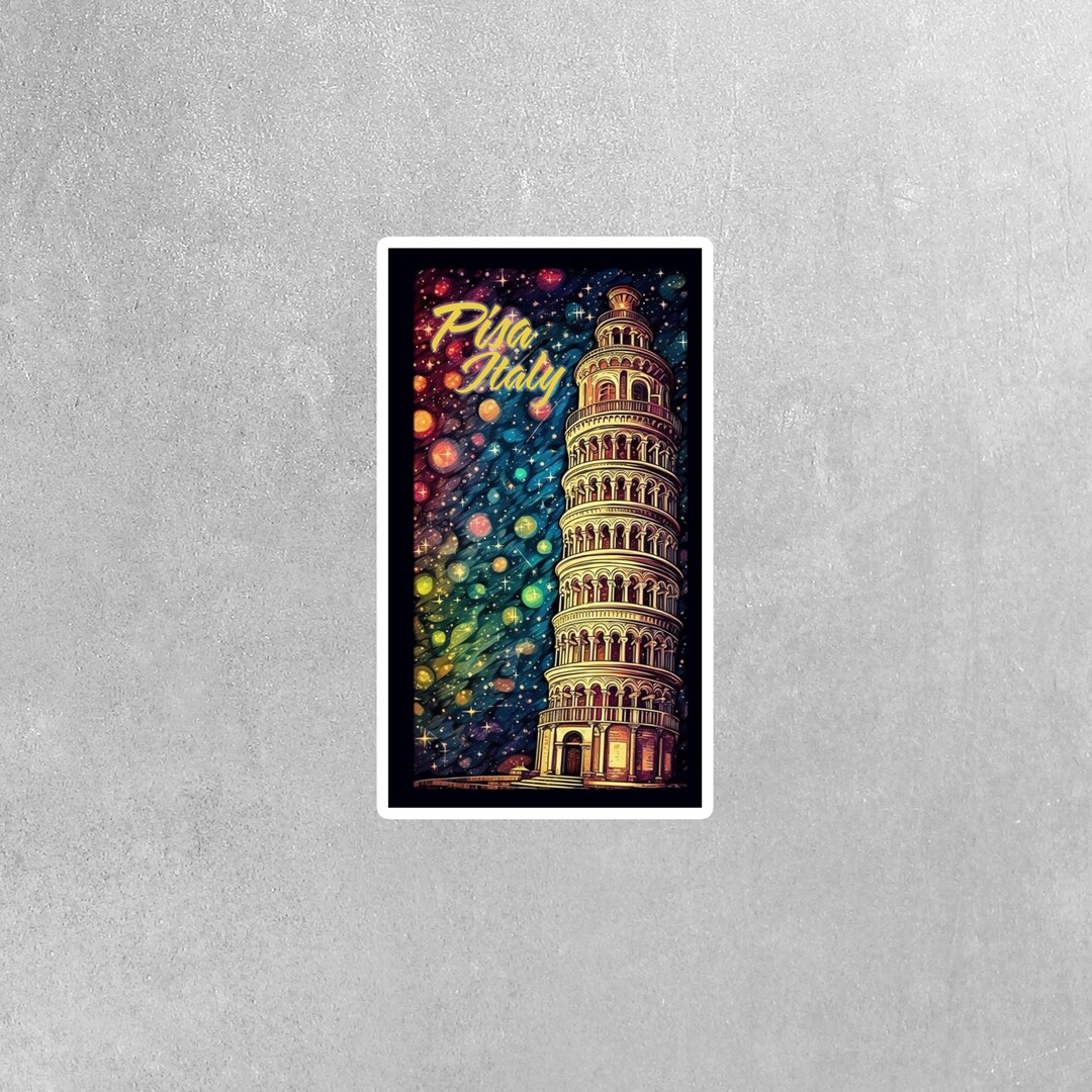 Leaning Tower of Pisa Sticker Pisa Sticker Italy Sticker - Etsy
