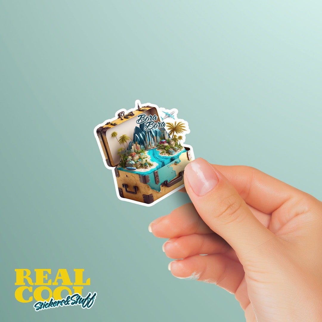 Bora Bora Sticker Bora Bora City in a Suitcase Sticker - Etsy