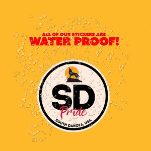 South Dakota Pride Sticker - South Dakota Abbreviation Decal for Car ...