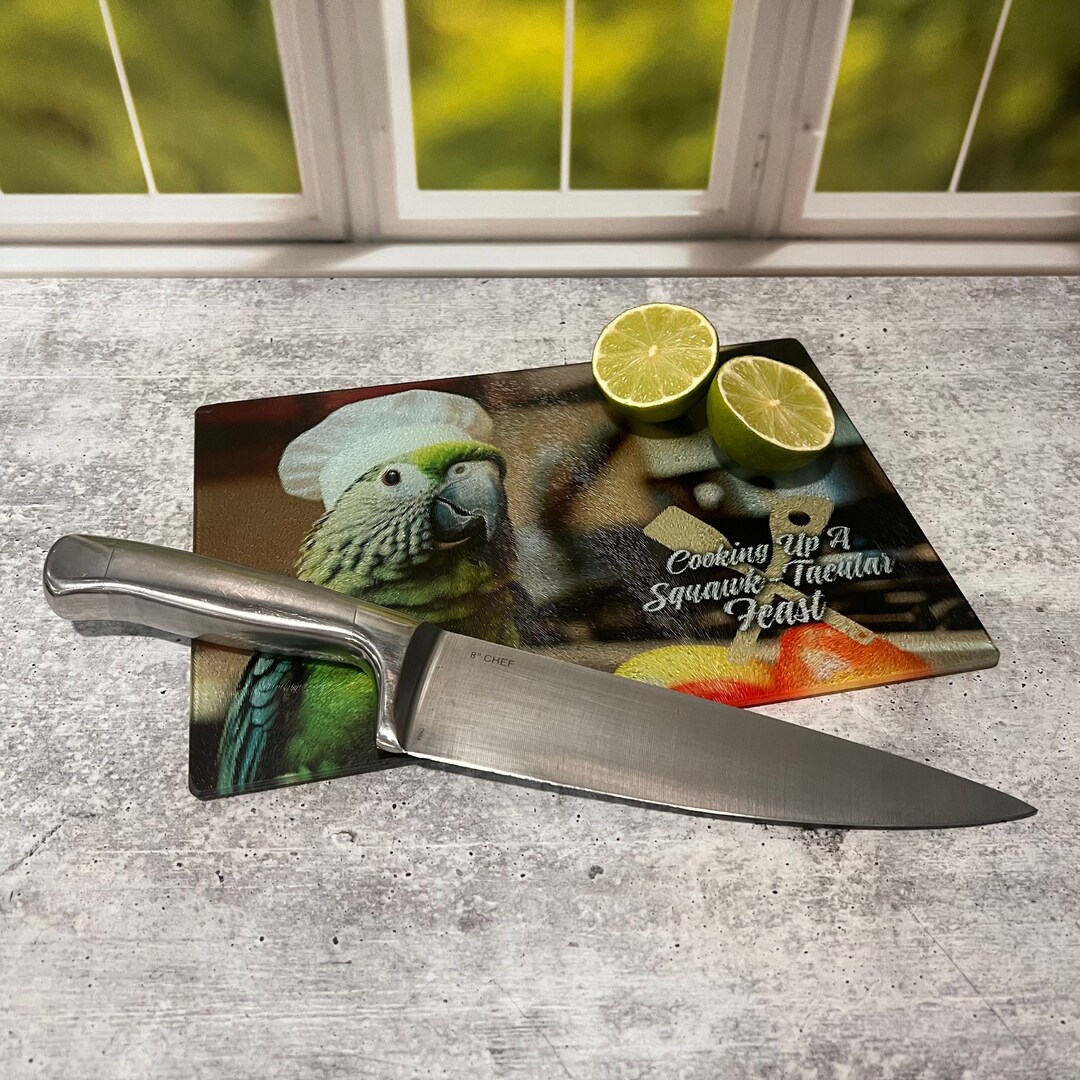 Green Cheek Conure Cutting Board | Glass Cutting Board | Green Cheek ...