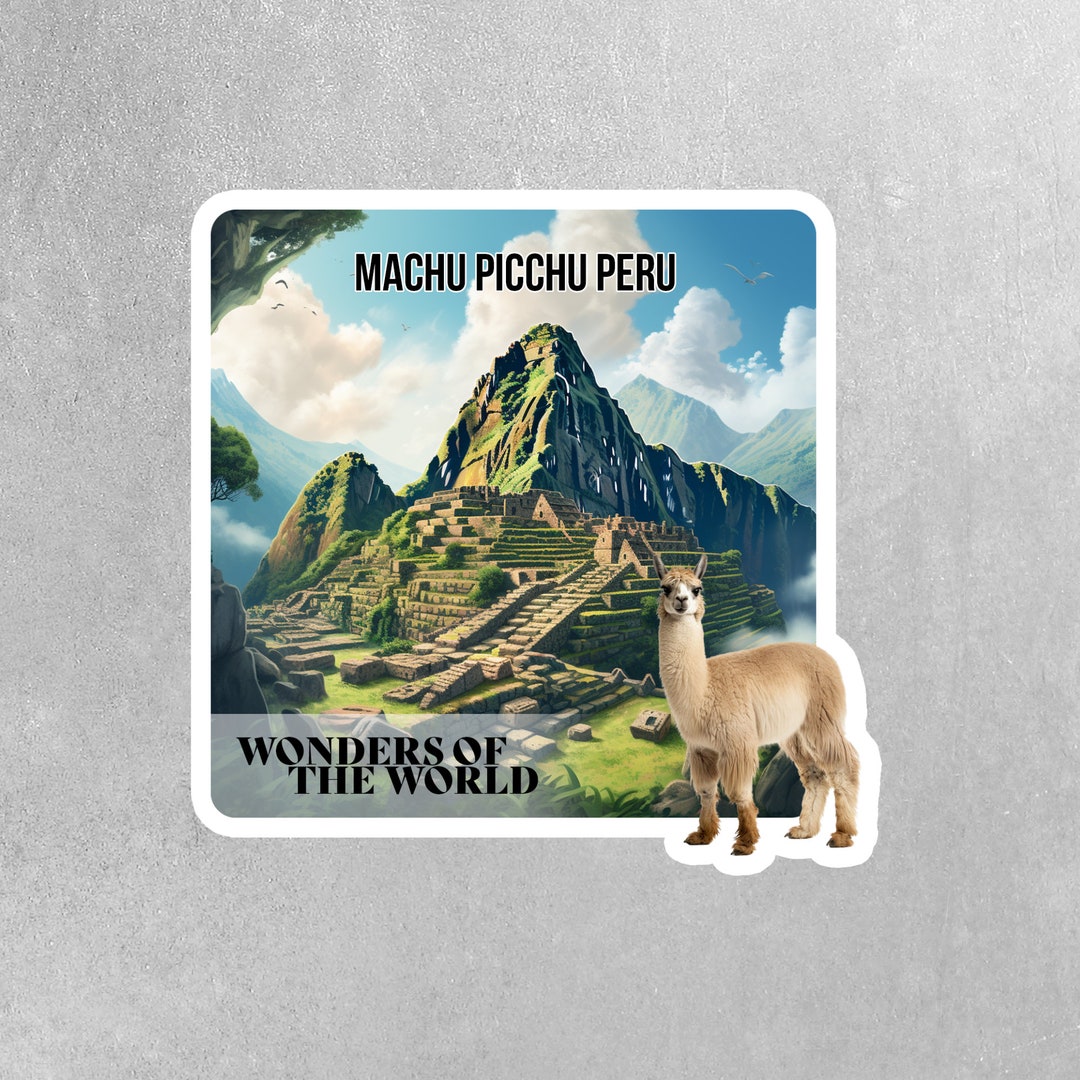 Machu Picchu Sticker: Waterproof Vinyl Peru Decal - Etsy
