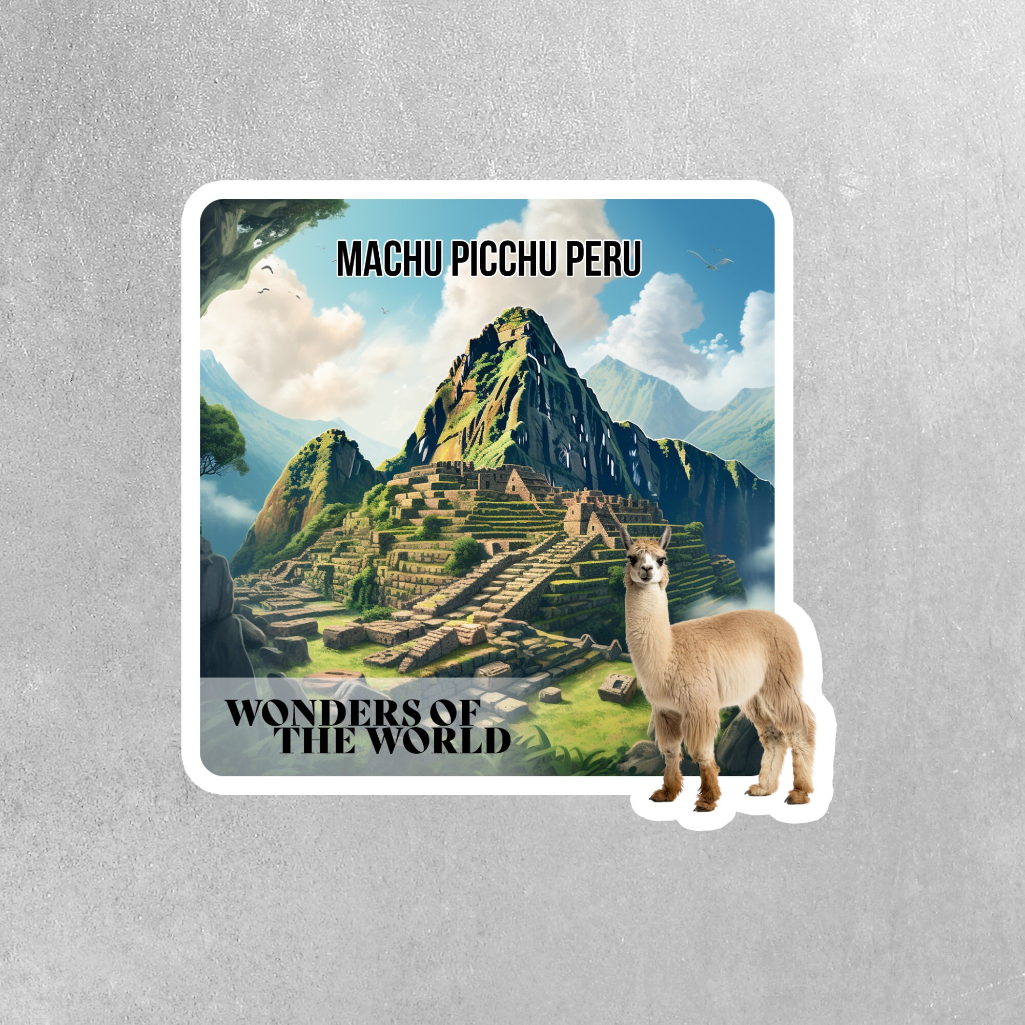 Machu Picchu Sticker: Waterproof Vinyl Peru Decal - Etsy