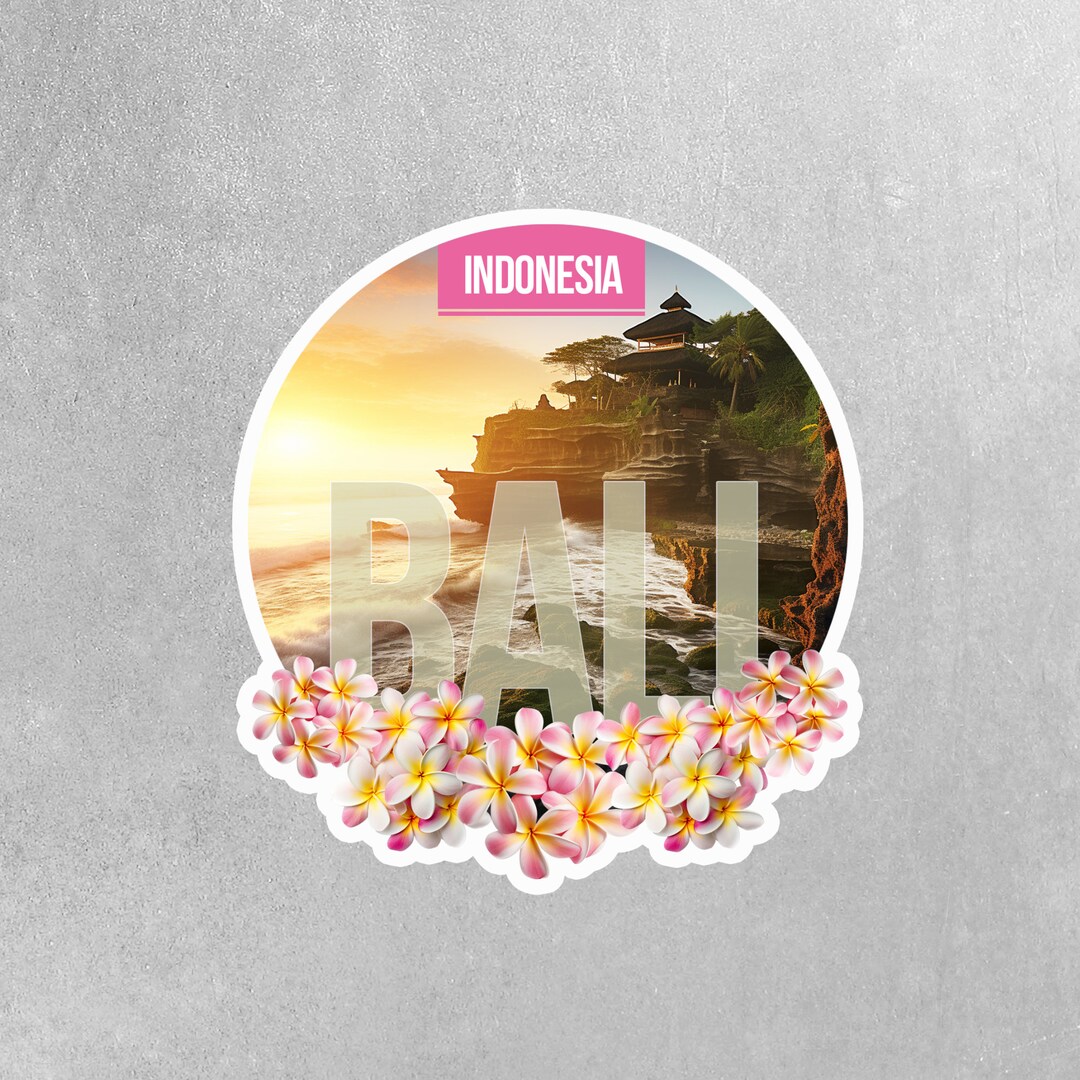 Bali Sticker | Indonesia Sticker | Bali Indonesia Sticker - Etsy