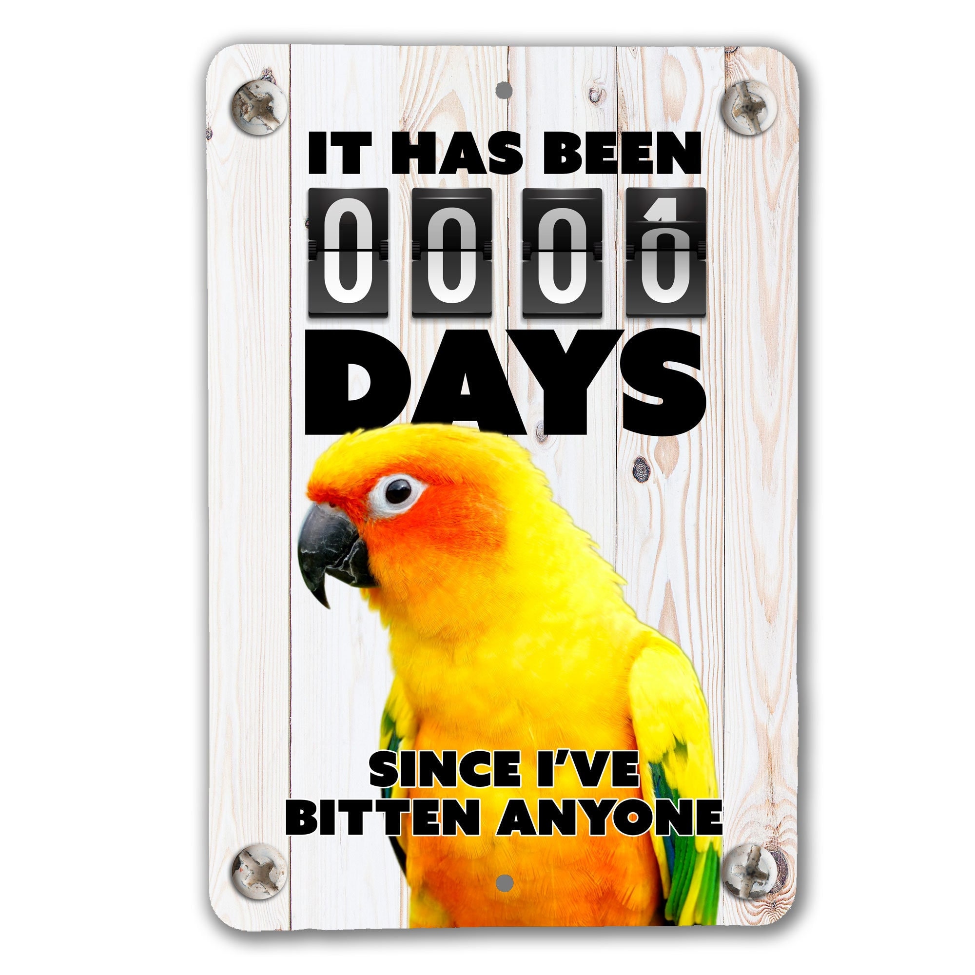 Sun Conure Bite Sign | Sun Conure Parrot Sign - Etsy