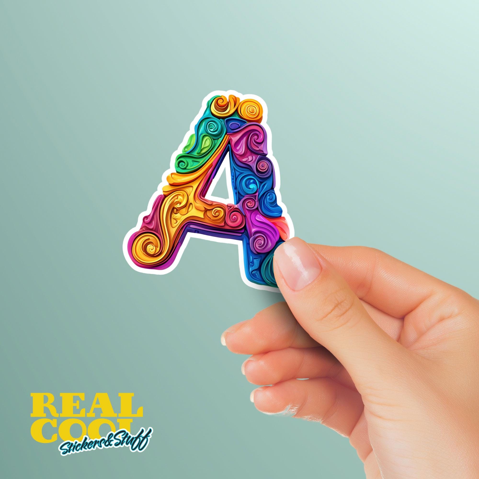 Letter A Sticker | Customizable Vinyl Letter Decal for Crafting ...