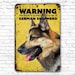 Warning German Shepherd Sign | Dog Warning Sign | German Shepherd Sign ...