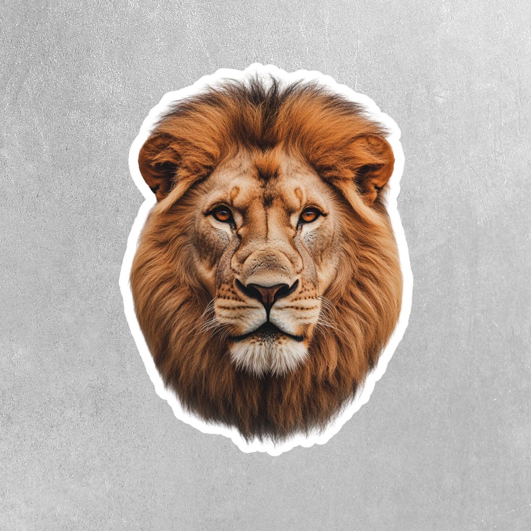 Lion Sticker | Lion Head Decal | King of the Jungle Decal - Etsy