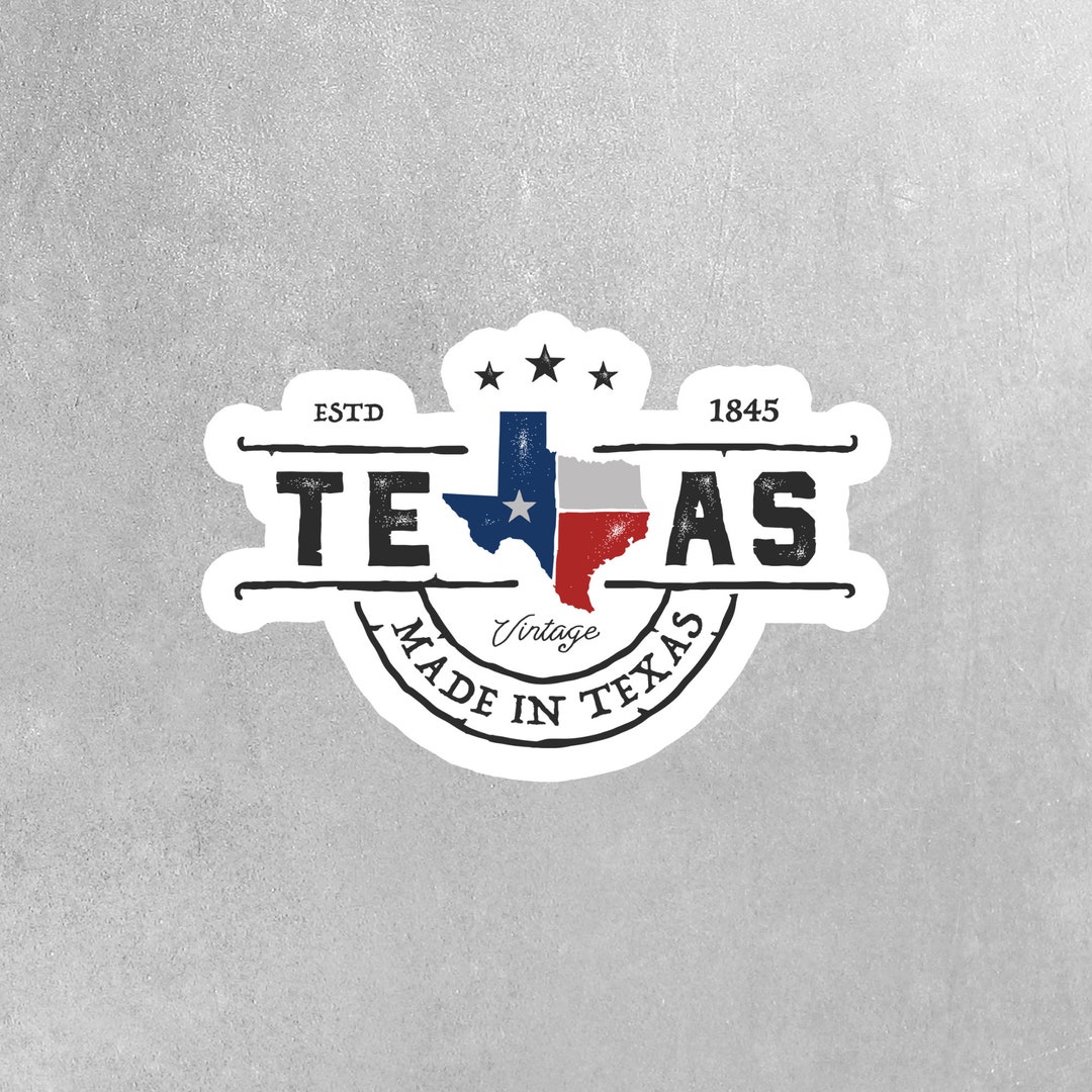 Made in Texas Sticker - Travel Stickers - Texas Sticker - Etsy
