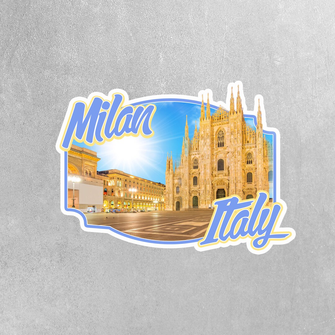 Italy Sticker - Milan Stickers - Milan Italy Sticker - Etsy