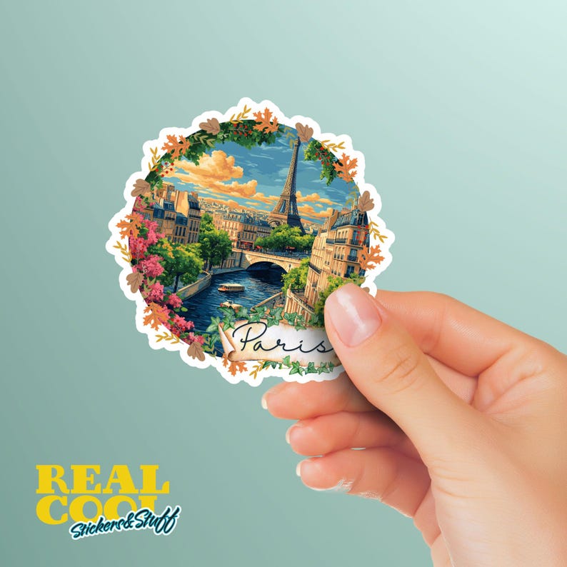 Paris Sticker - Elegant Paris Sticker - France Sticker - Etsy
