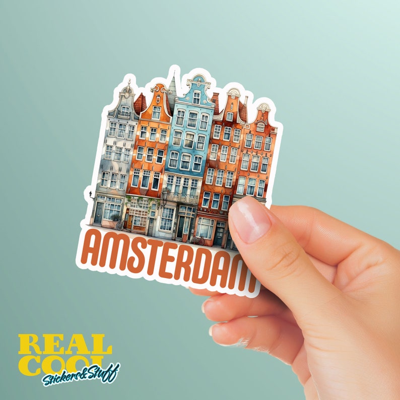 Amsterdam Sticker | Amsterdam Buildings Sticker | the Netherlands ...