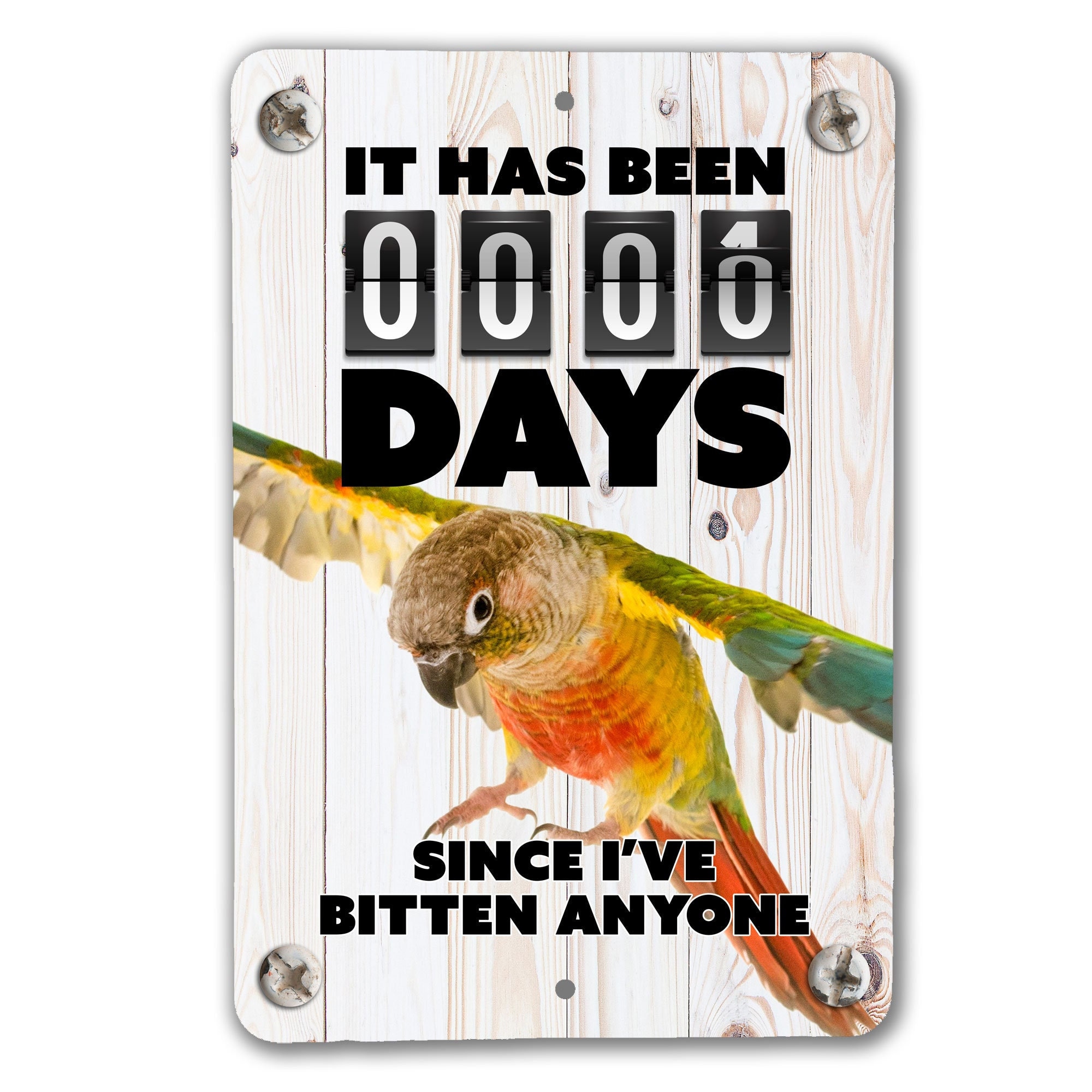 Flying Green Cheek Conure Bite Sign | Green Cheek Conure Parrot Sign - Etsy