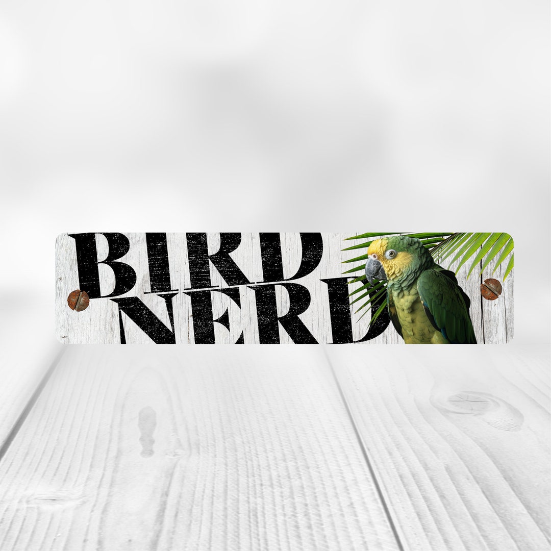 Amazon Parrot Bird Nerd Sign | Parrot Gifts | Amazon Signs - Etsy