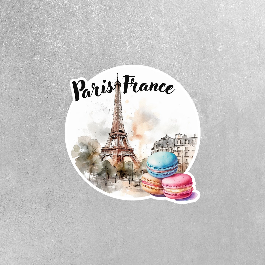 Paris Sticker | Paris Watercolor Sticker | Paris France Sticker - Etsy