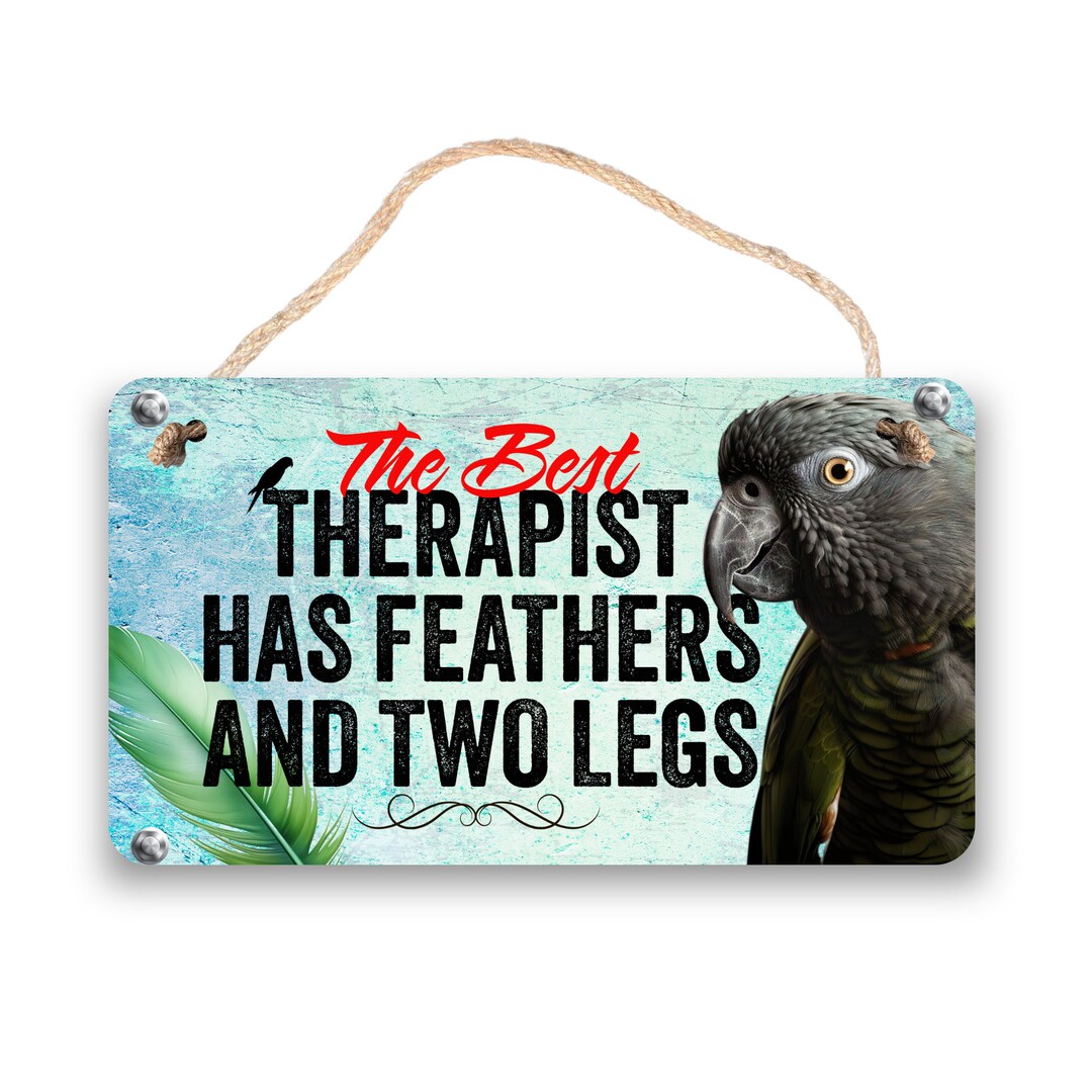 Senegal Parrot Sign | Senegal Parrot Therapy Sign - Etsy