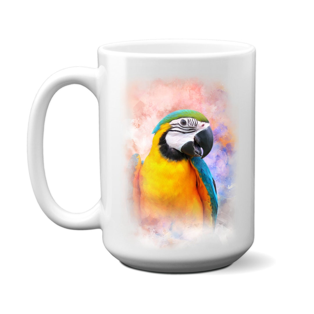 Macaw Mug | Macaw Parrot Mug - Etsy