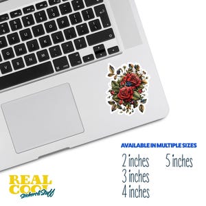 Roses Sticker | Floral Stickers for Craft Projects, Scrapbooking ...