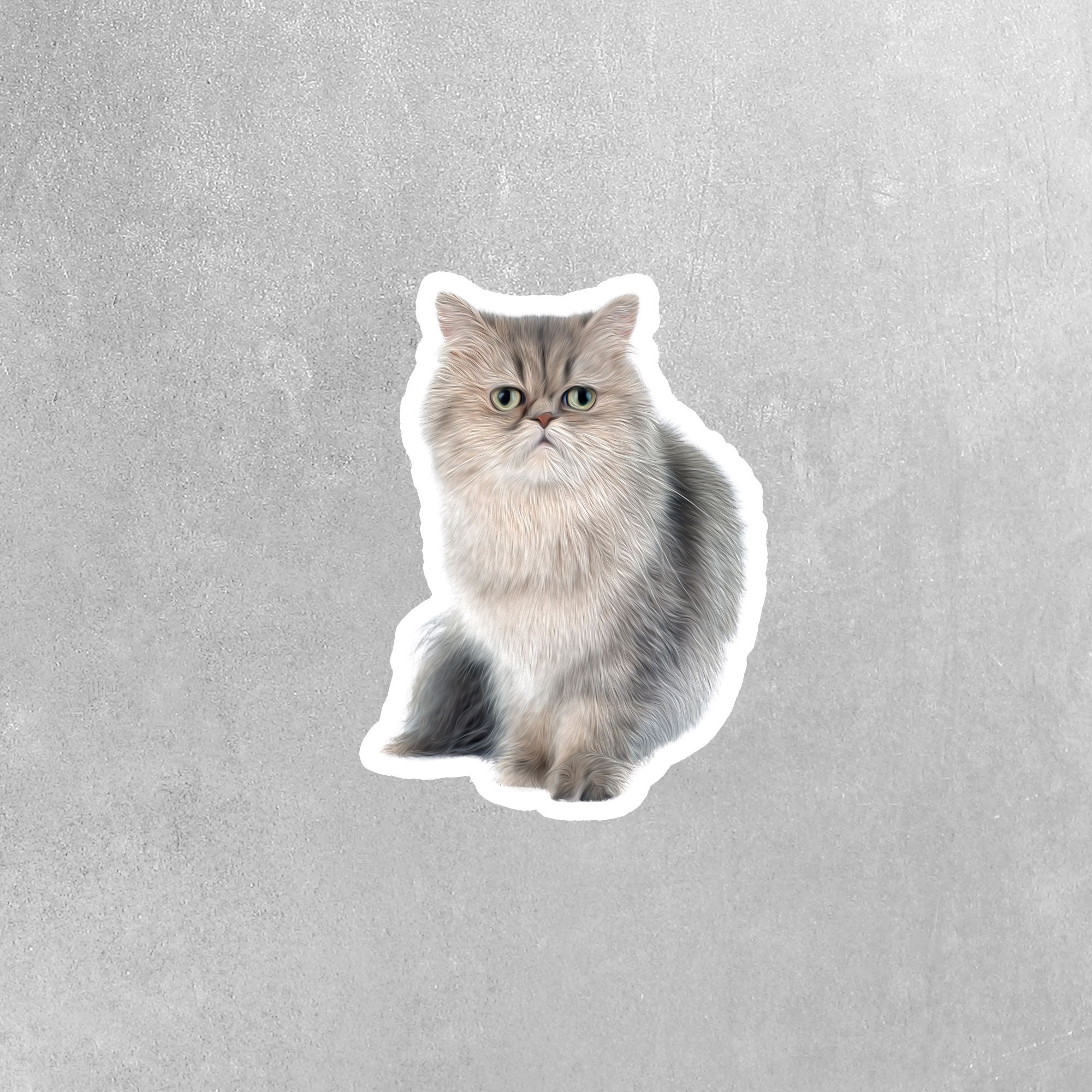 Persian Cat Sticker Cat Decal Cat Sticker Persian Cat | Etsy
