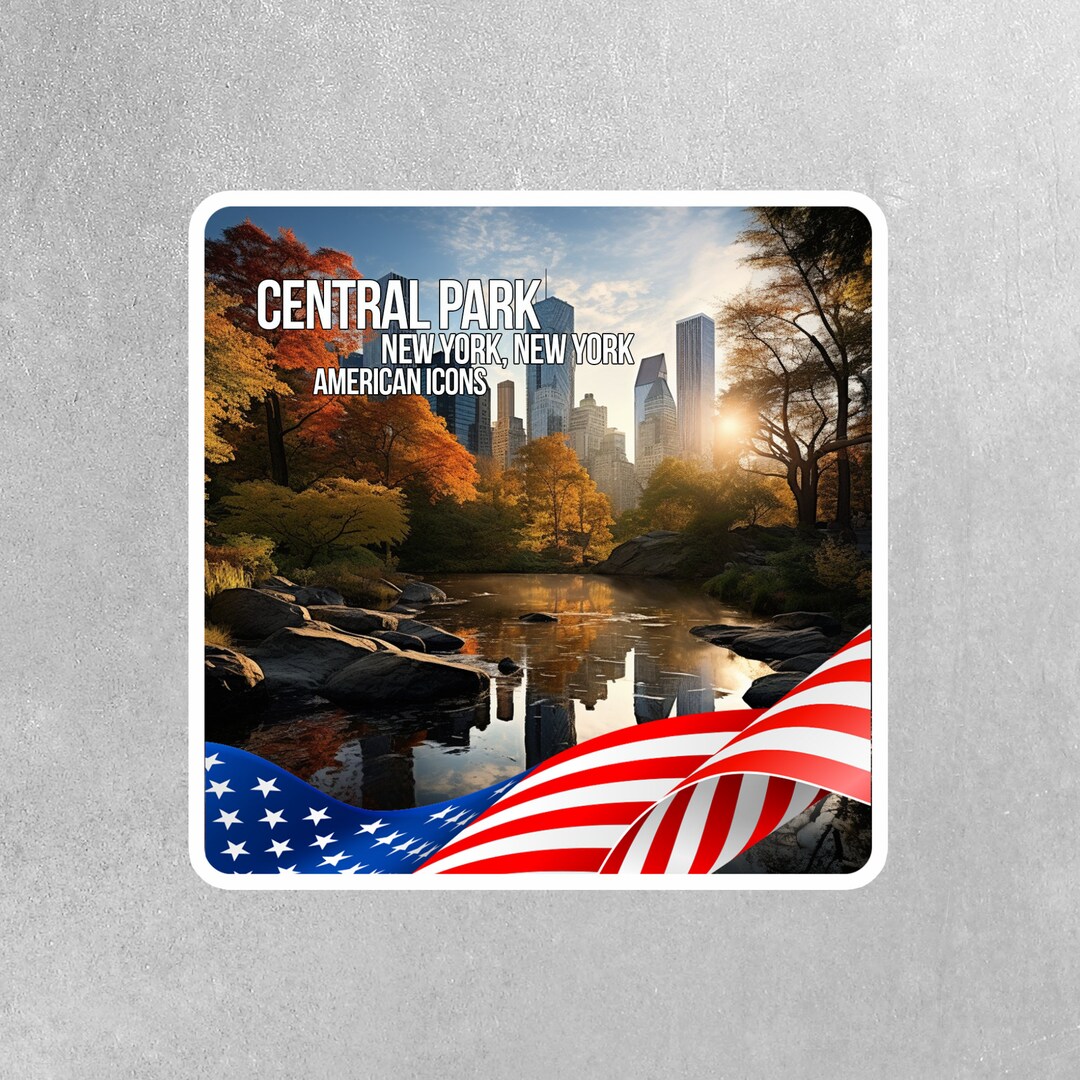 Central Park Sticker | New York Sticker | New York City Sticker - Etsy