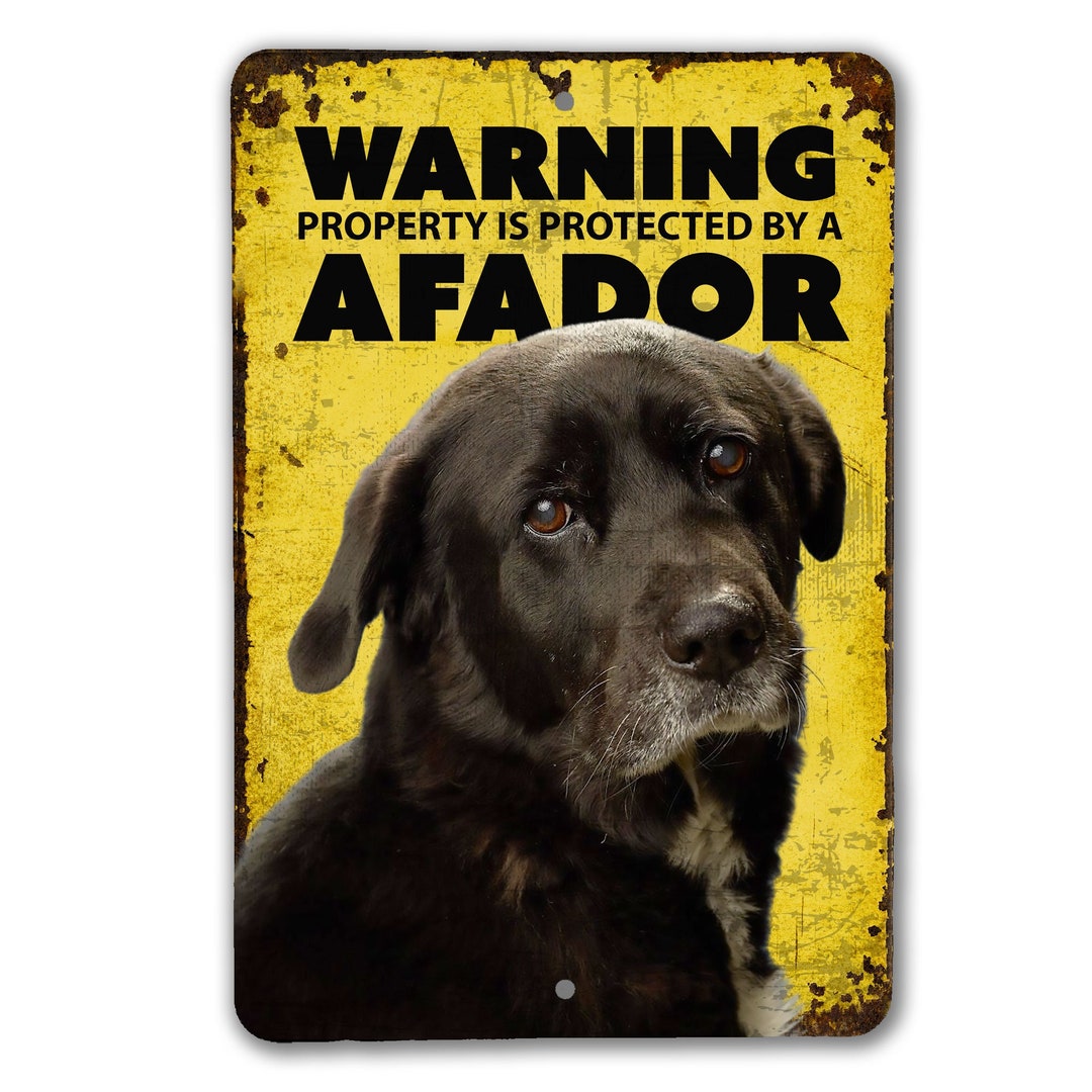 Warning Afador Sign | Dog Warning Sign | Afador Sign - Etsy