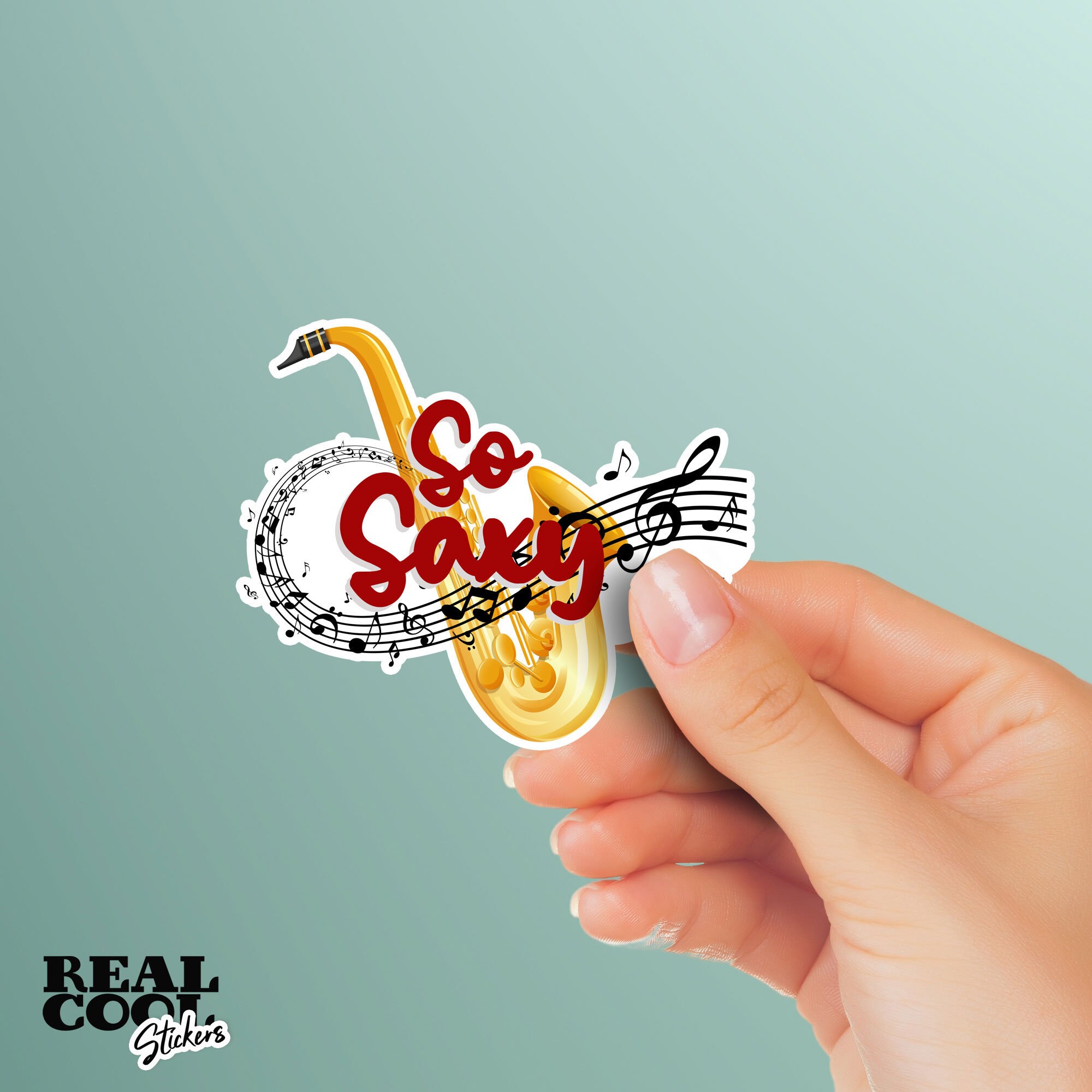 So Saxy Sticker - Saxophone Decal - Saxophone Stickers - Etsy