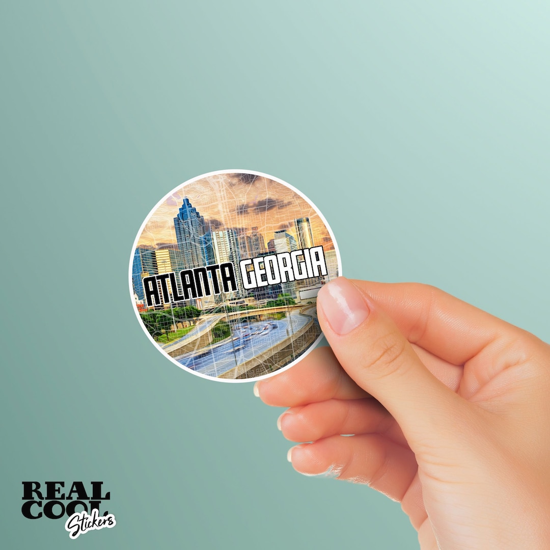 Atlanta Sticker Atlanta Georgia Sticker ATL Sticker - Etsy