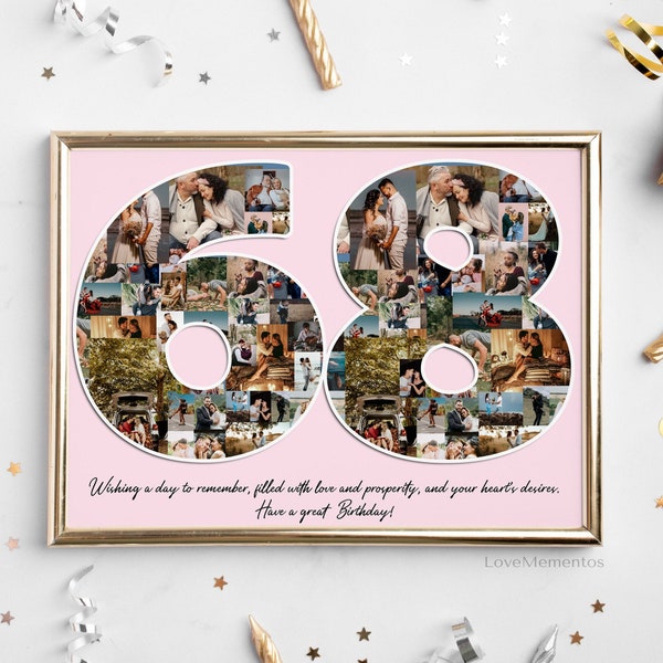 Birthday Invitation for 68th - Etsy