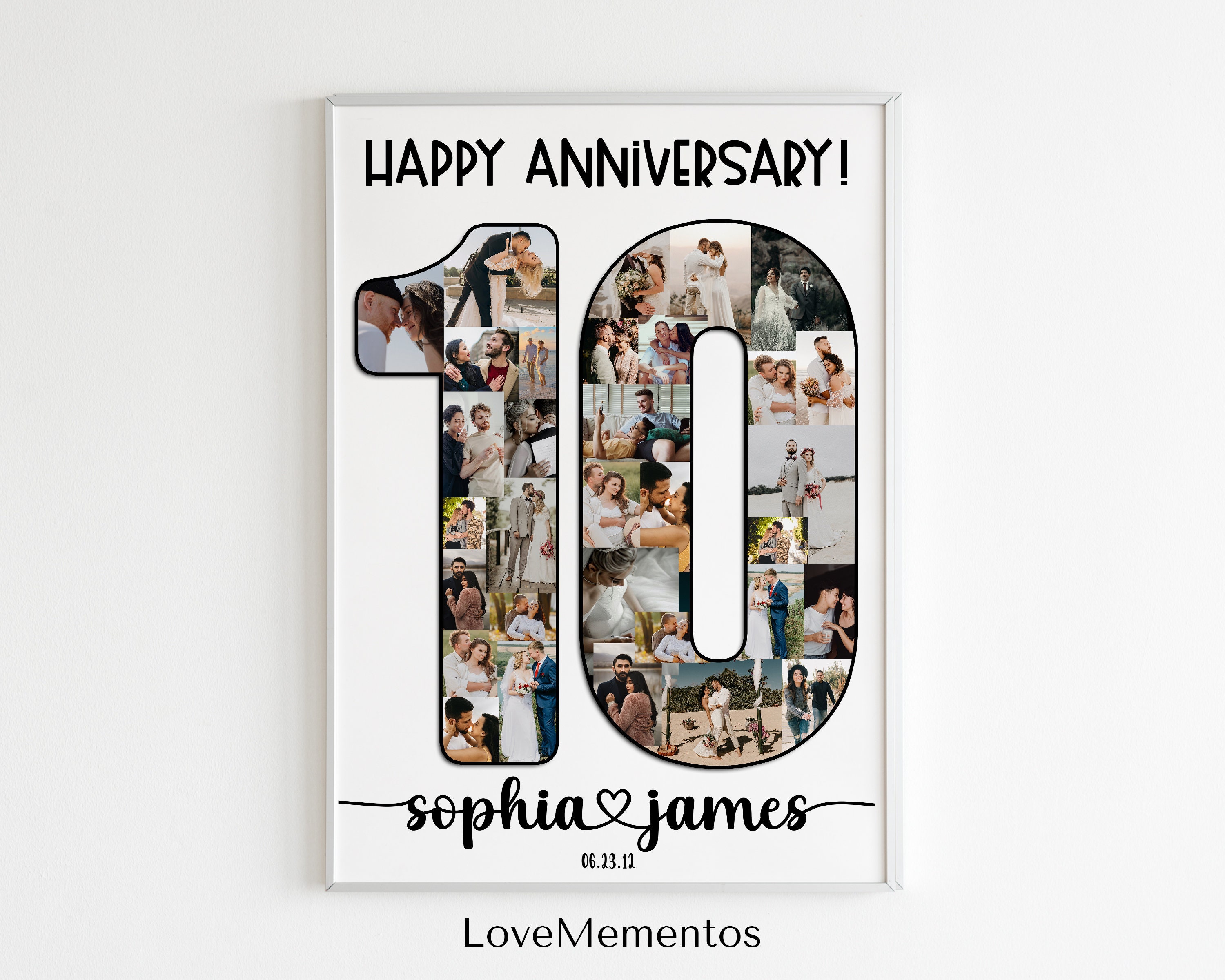 10 years wedding anniversary gift for wife 10th anniversary | Etsy