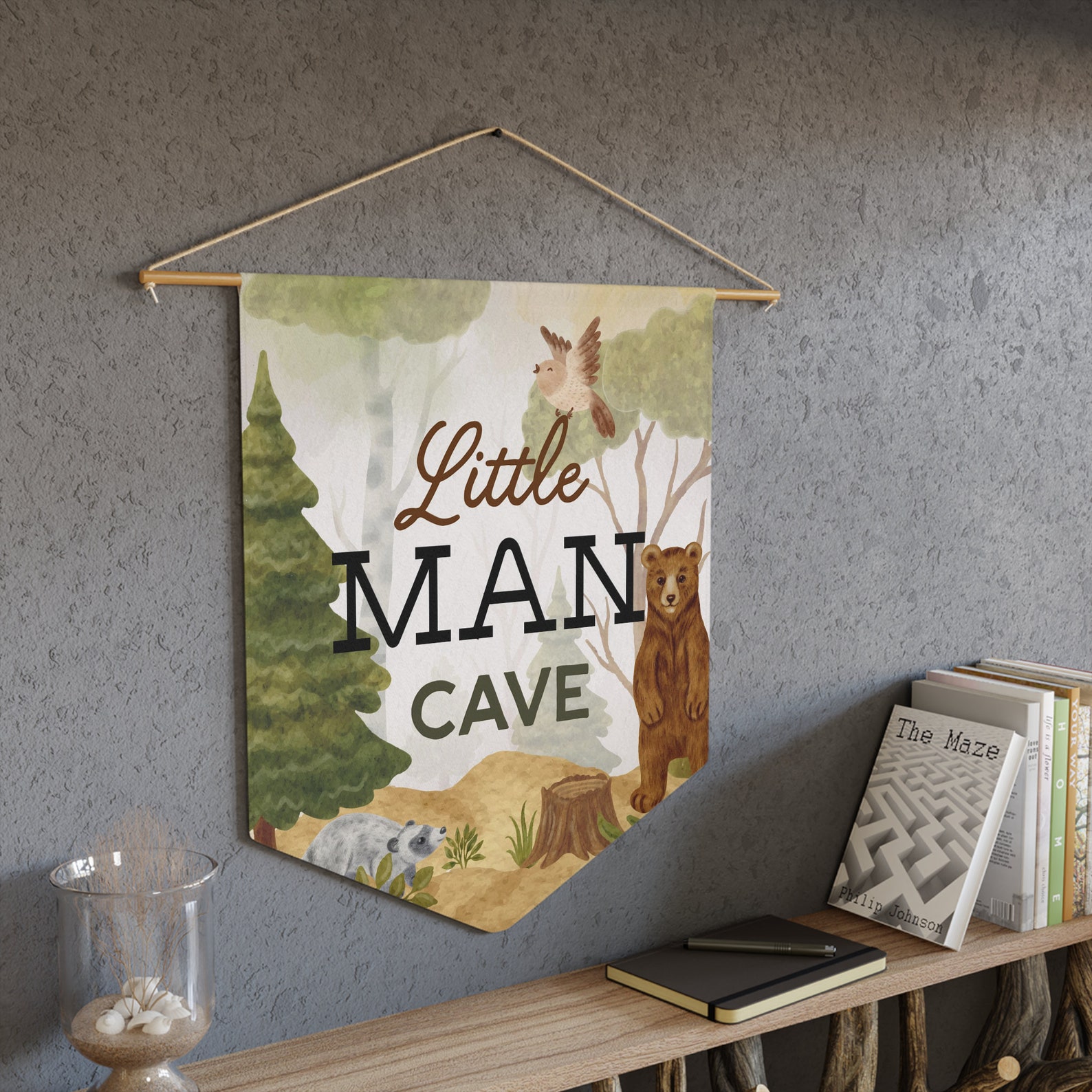 Little Man Cave Jungle Nursery Boys Bedroom Woodland Nursery - Etsy