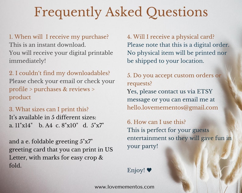 55th Anniversary Card, Printable 55th Wedding Anniversary Gift for ...