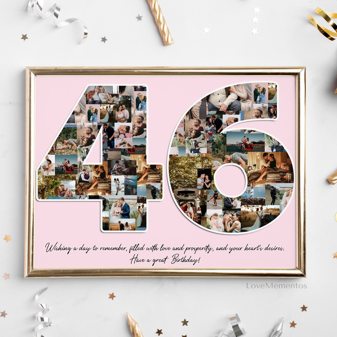 46th Birthday Gift for Her & Him, 46 Year Old Gift for Men Women, Happy ...