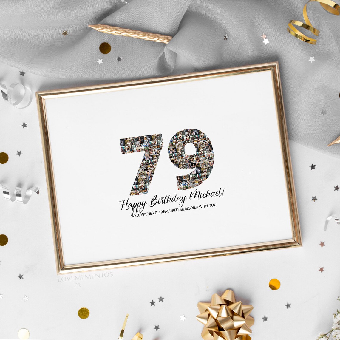 79th Birthday Decorations Guest Book, 79th Birthday Gift for Mom Dad ...