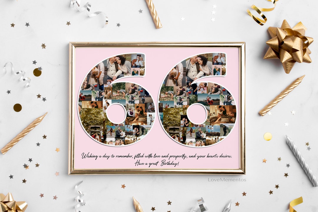 66th Birthday Gift for Her & Him, 66 Year Old Gift for Men Women, Happy ...