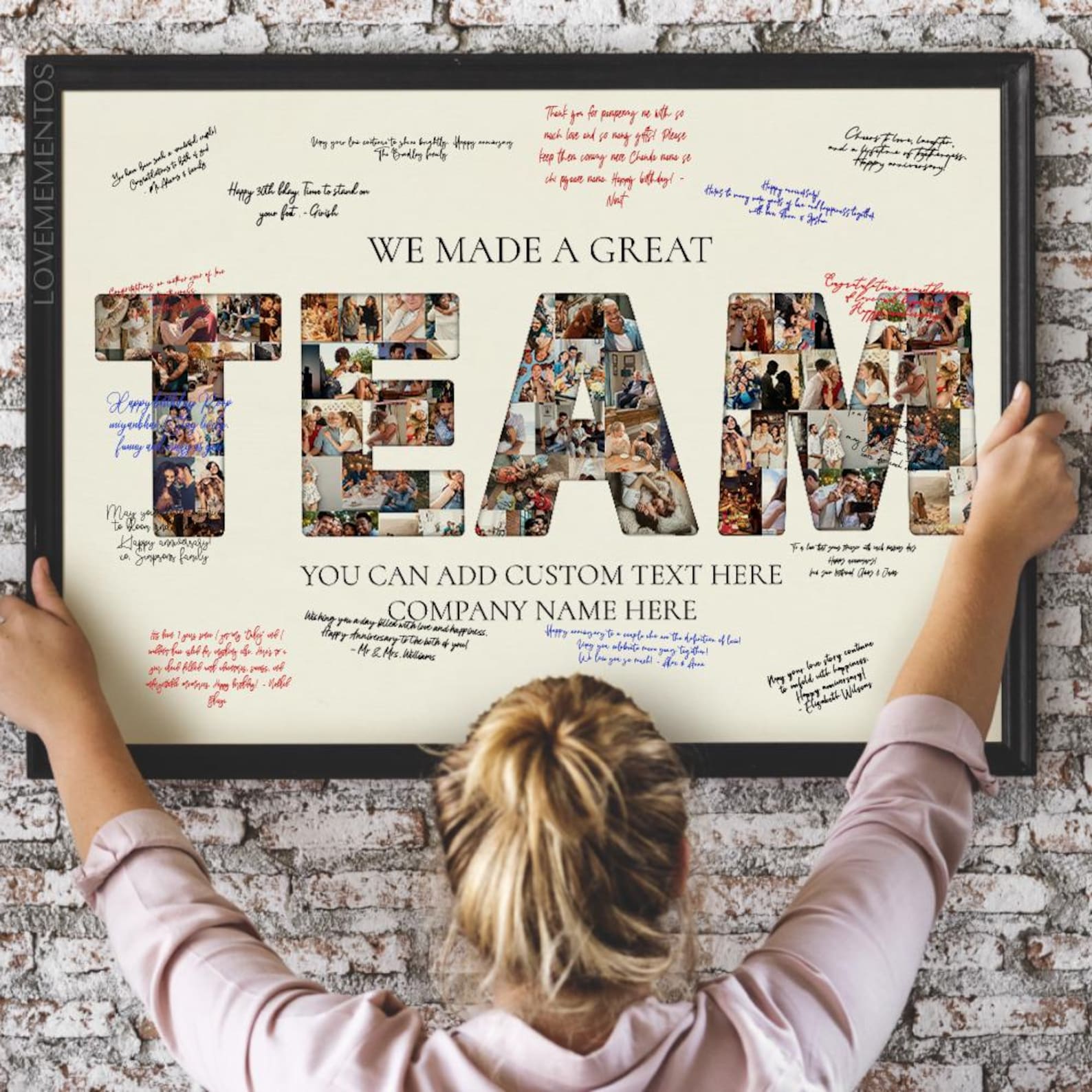 Team Farewell Photo Collage Gift for Coworker Office, Colleague ...