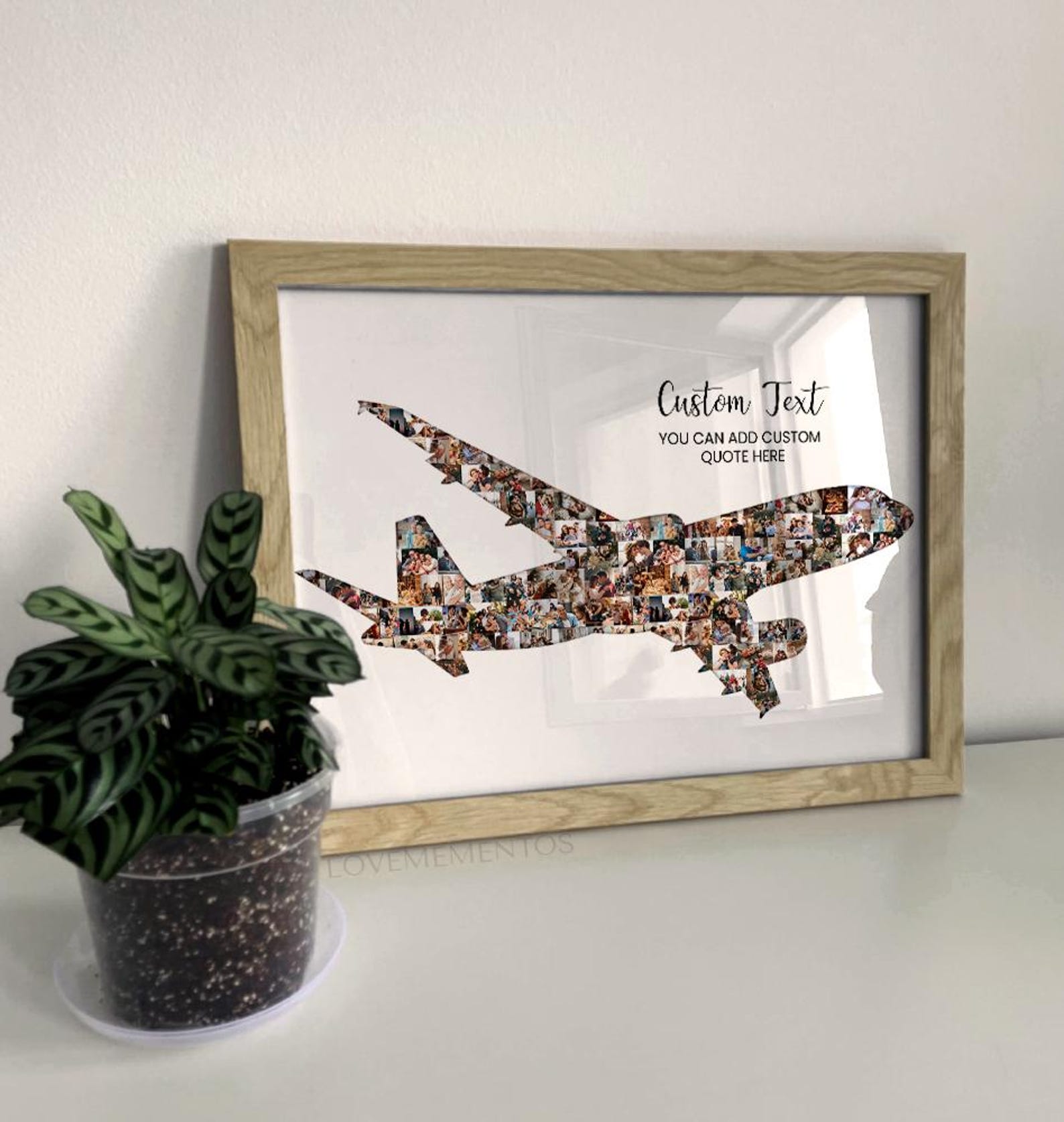 Airplane Photo Collage, Pilot Birthday Retirement Gift, Flight ...