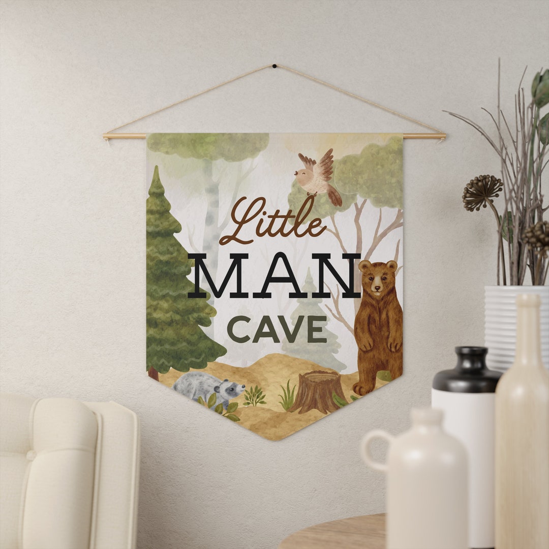 Little Man Cave Jungle Nursery Boys Bedroom Woodland Nursery - Etsy