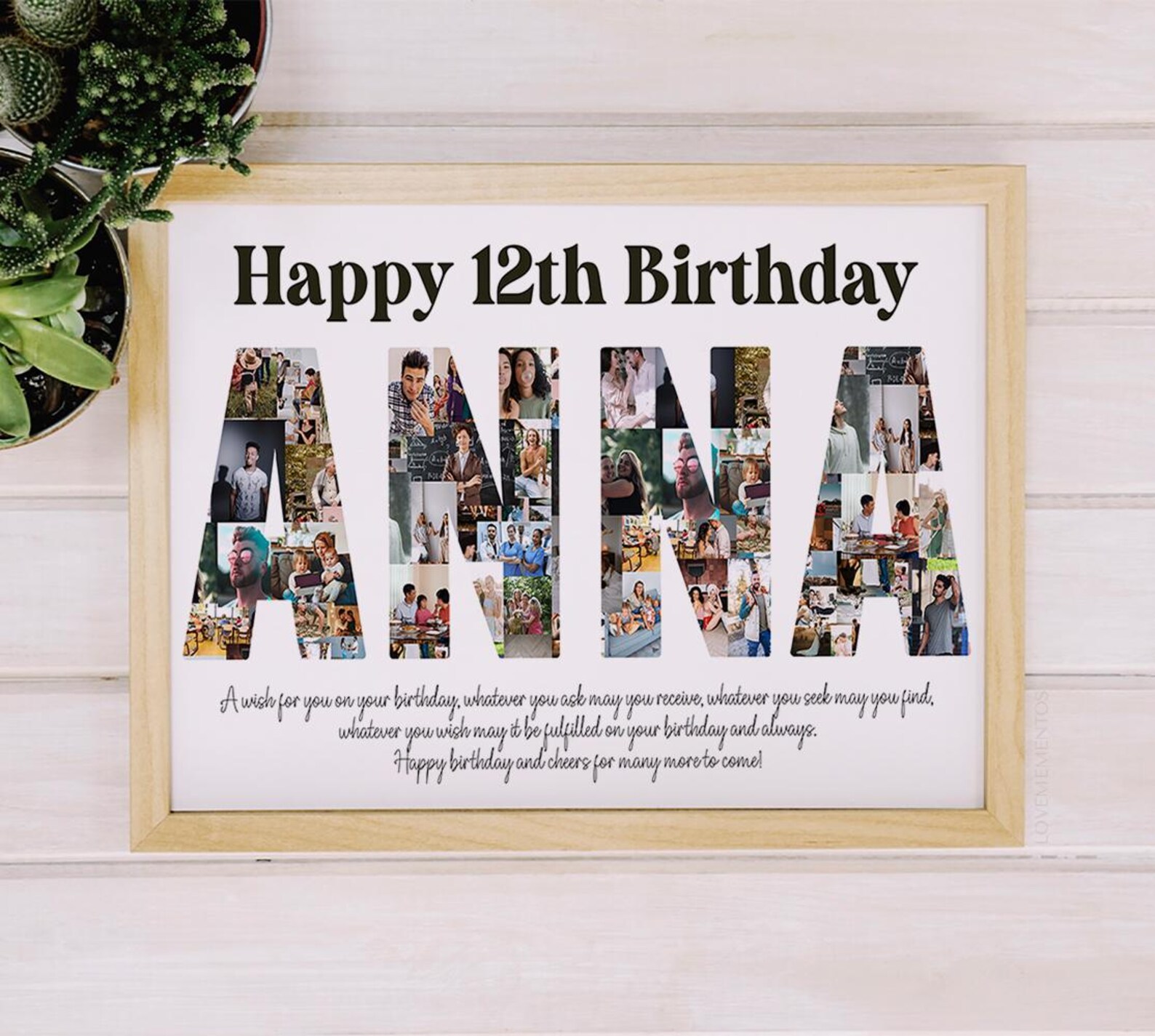 12th Birthday Decorations, 12th Birthday Photo Collage, 12th Birthday ...
