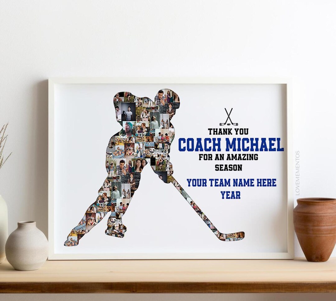 Ice Hockey Gift, Hockey Coach Thank You, Gift for Hockey Coach Svg ...