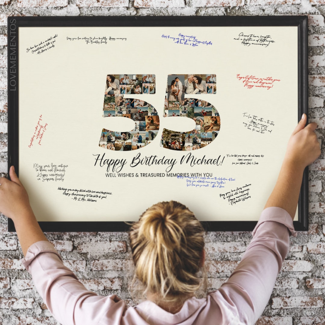 55th Birthday Decorations, 55th Birthday Gift Men Women, 55th Printable ...
