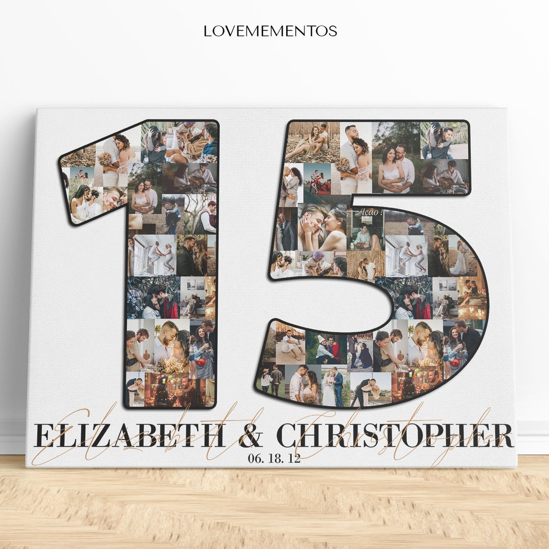 Personalized 15 Year Anniversary Gift for Husband, 15th Wedding ...